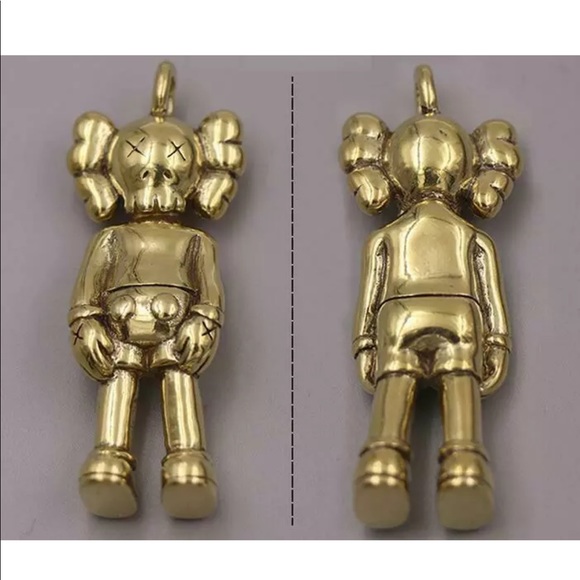 KAWS | Accessories | Kaws Solid Brass Figure Jewelry Pendant Weyelet ...